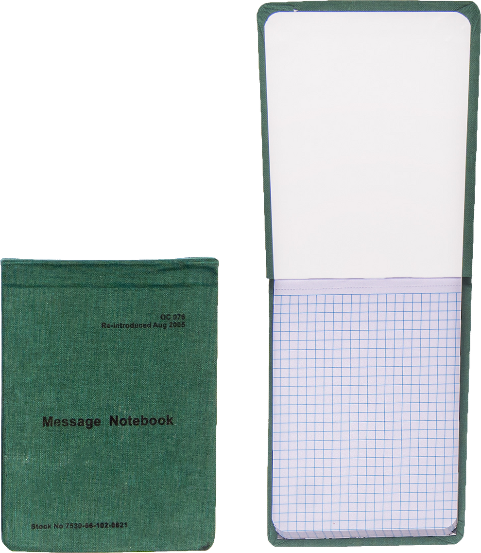 ARMY FIELD MESSAGE NOTEBOOK – Centenary Surplus & General Store